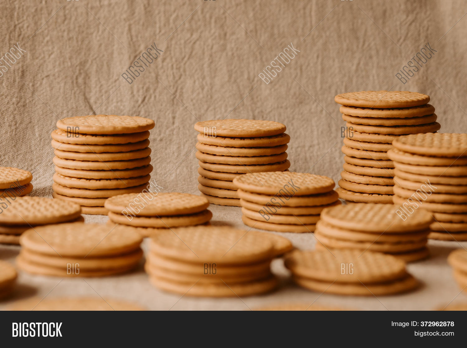Stack Wheat Biscuits Image & Photo (Free Trial) | Bigstock