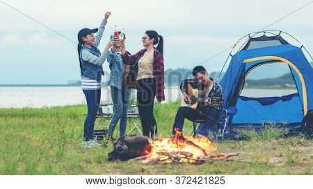 Camping Outdoor. Group Image & Photo (Free Trial) | Bigstock