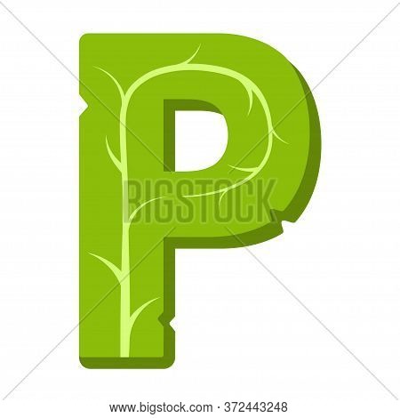 Letter P, Green Vector & Photo (Free Trial) | Bigstock