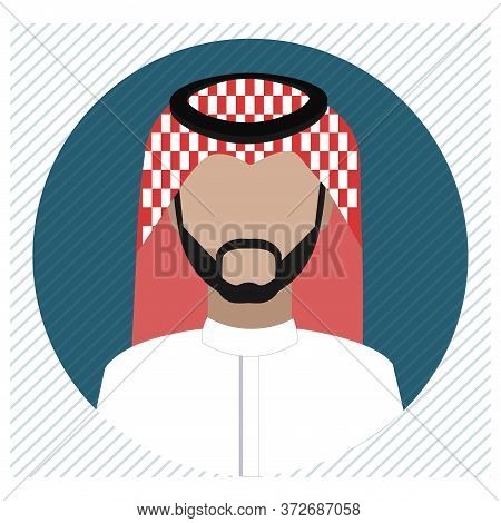 Saudi Man Icon Wearing Image & Photo (Free Trial) | Bigstock