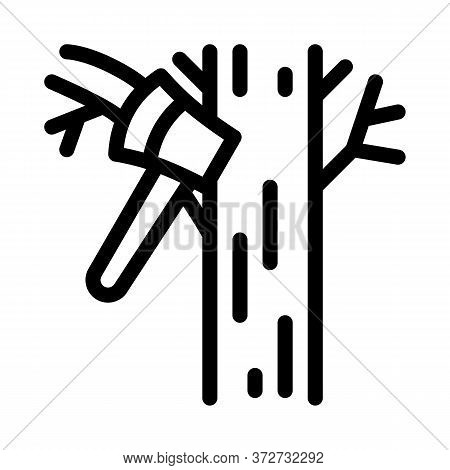 Tree Ax Icon Vector. Vector & Photo (Free Trial) | Bigstock