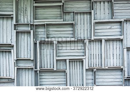 Wall Gray Wooden Boxes Image & Photo (Free Trial) | Bigstock