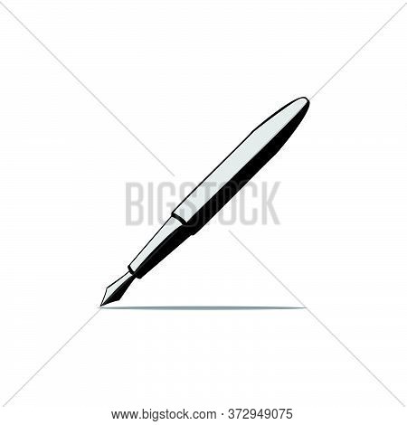 Fountain Pen Logo Vector & Photo (Free Trial) | Bigstock