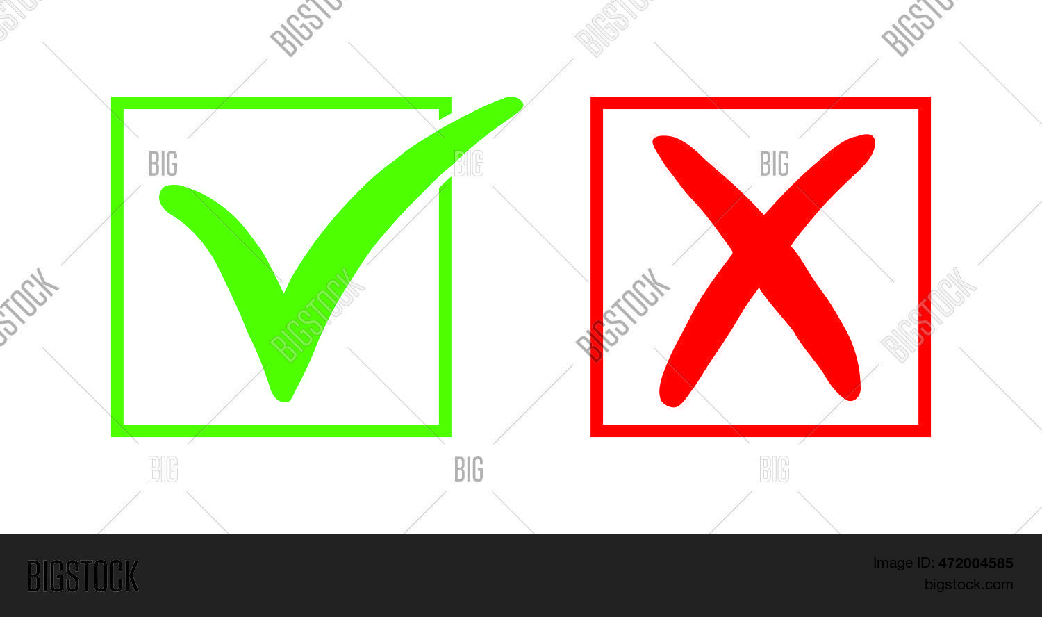Wrong Right. Icon Vector & Photo (Free Trial) | Bigstock