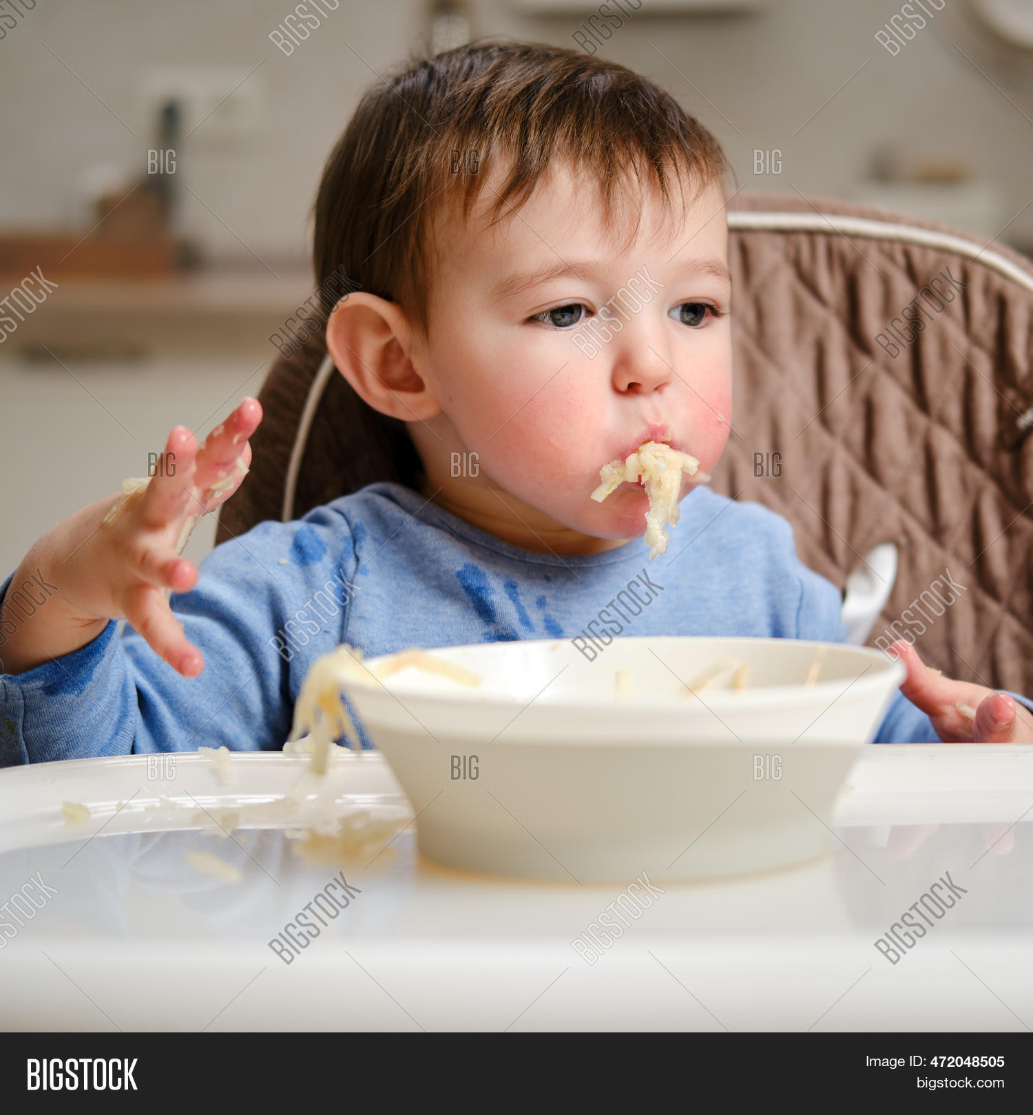 Funny Child Eating Image & Photo (Free Trial) | Bigstock