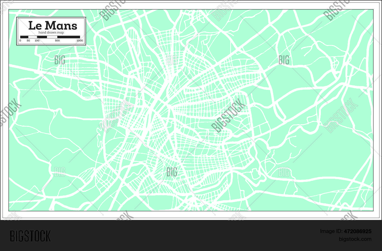 Vector y foto Le Mans France City (prueba gratis) | Bigstock