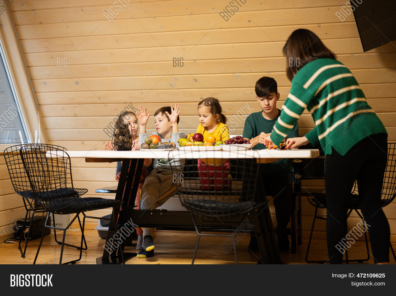 Mother Four Children Image & Photo (Free Trial) | Bigstock