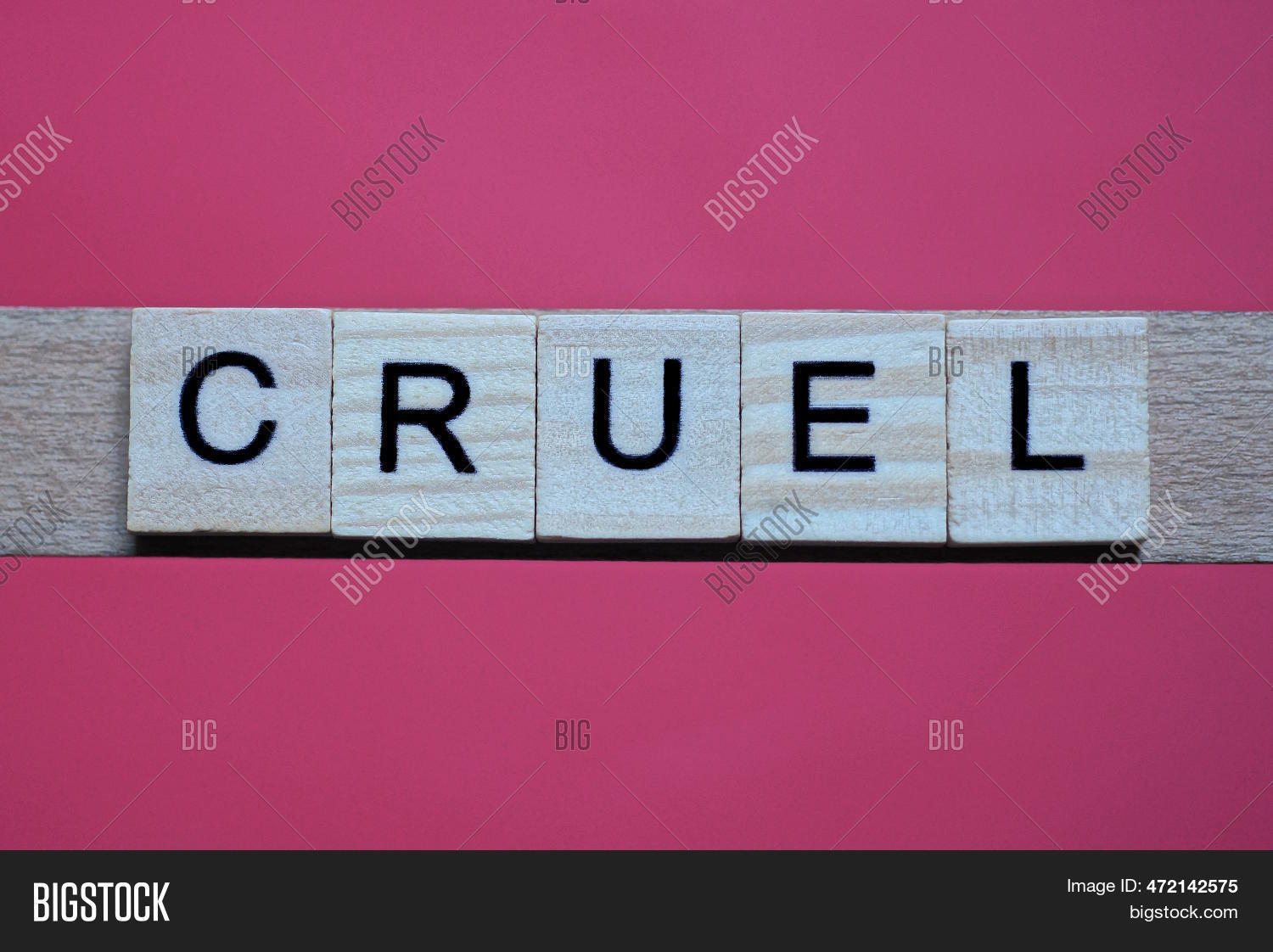 Text Word Cruel Gray Image & Photo (Free Trial) | Bigstock