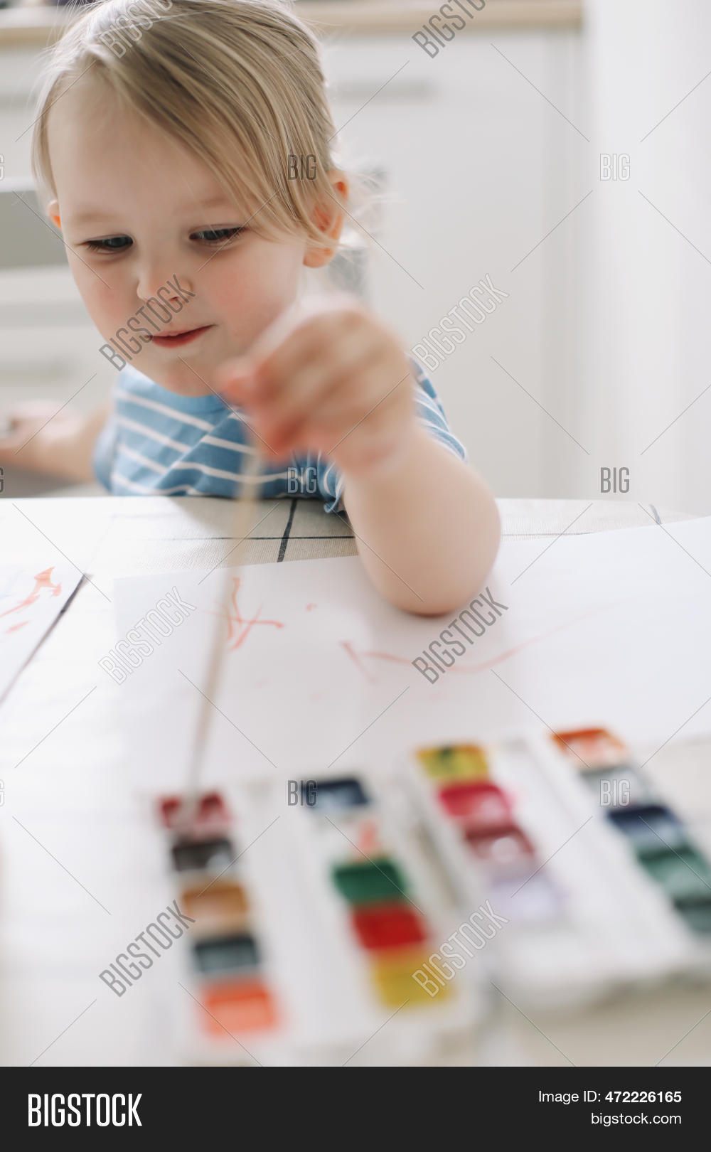 Child Painting Drawing Image & Photo (Free Trial) | Bigstock