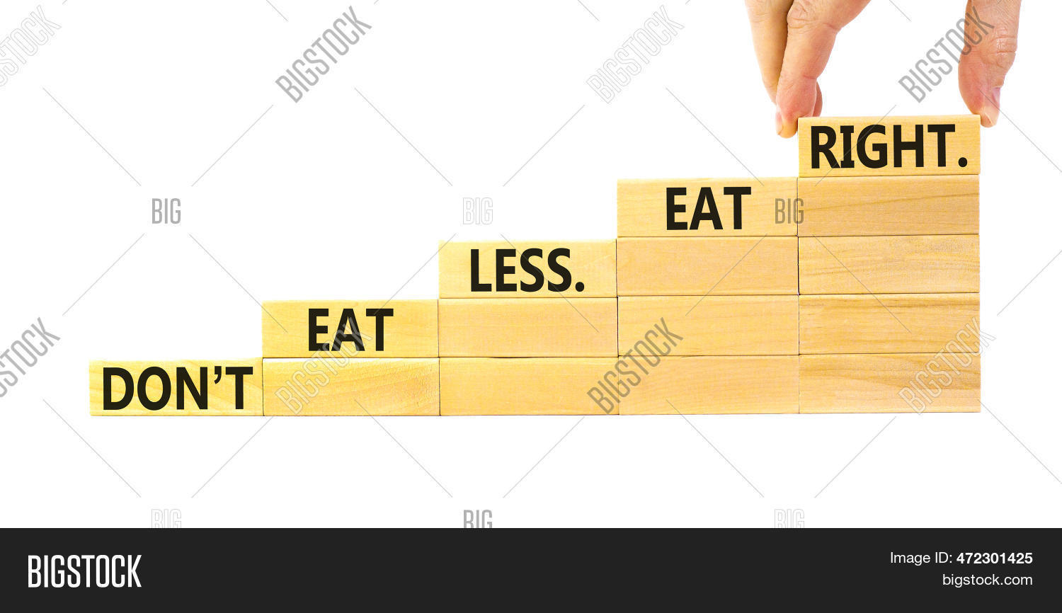 Eat Less Right Symbol Image & Photo (Free Trial) | Bigstock