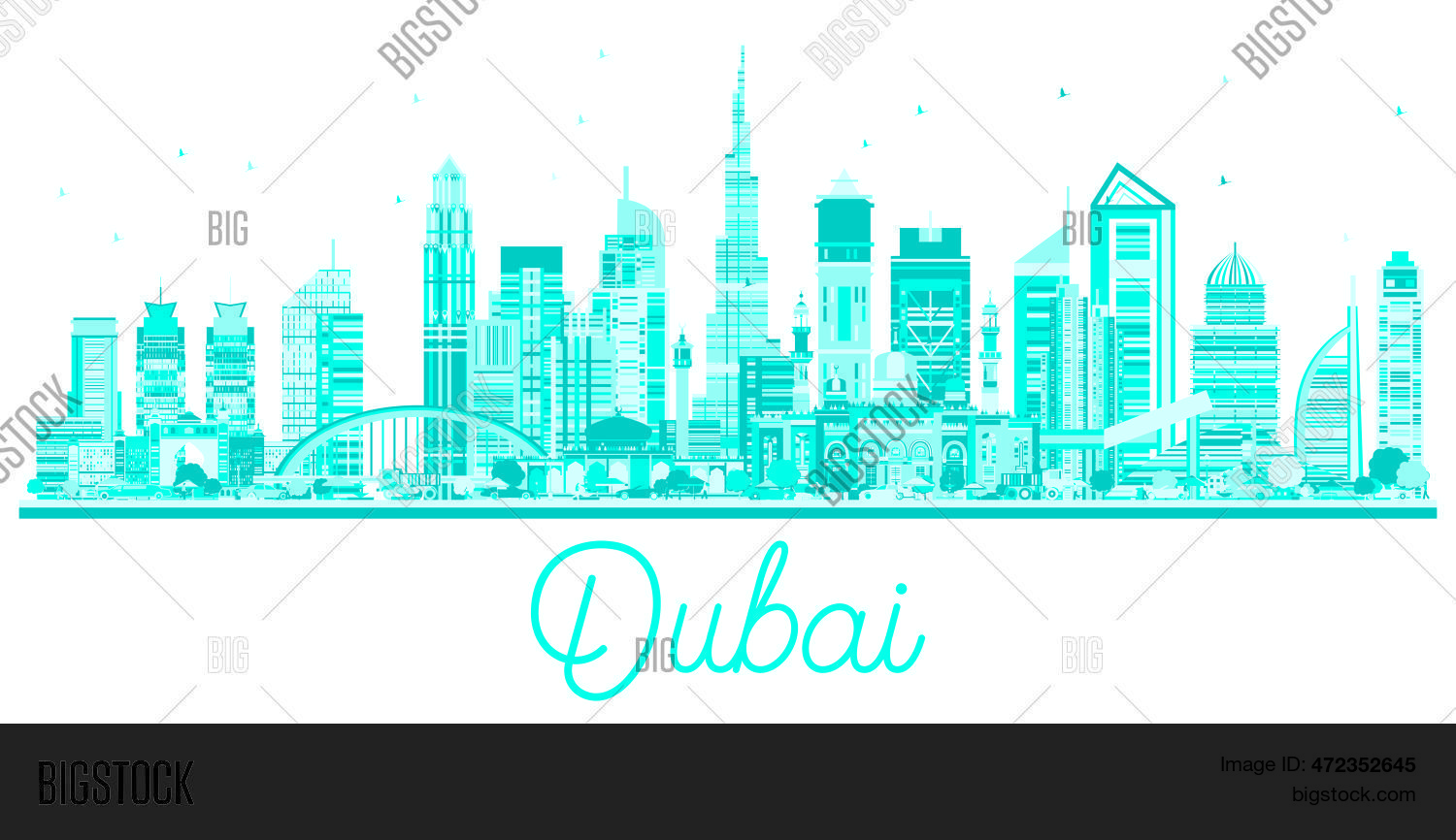 Dubai Uae City Vector & Photo (Free Trial) | Bigstock