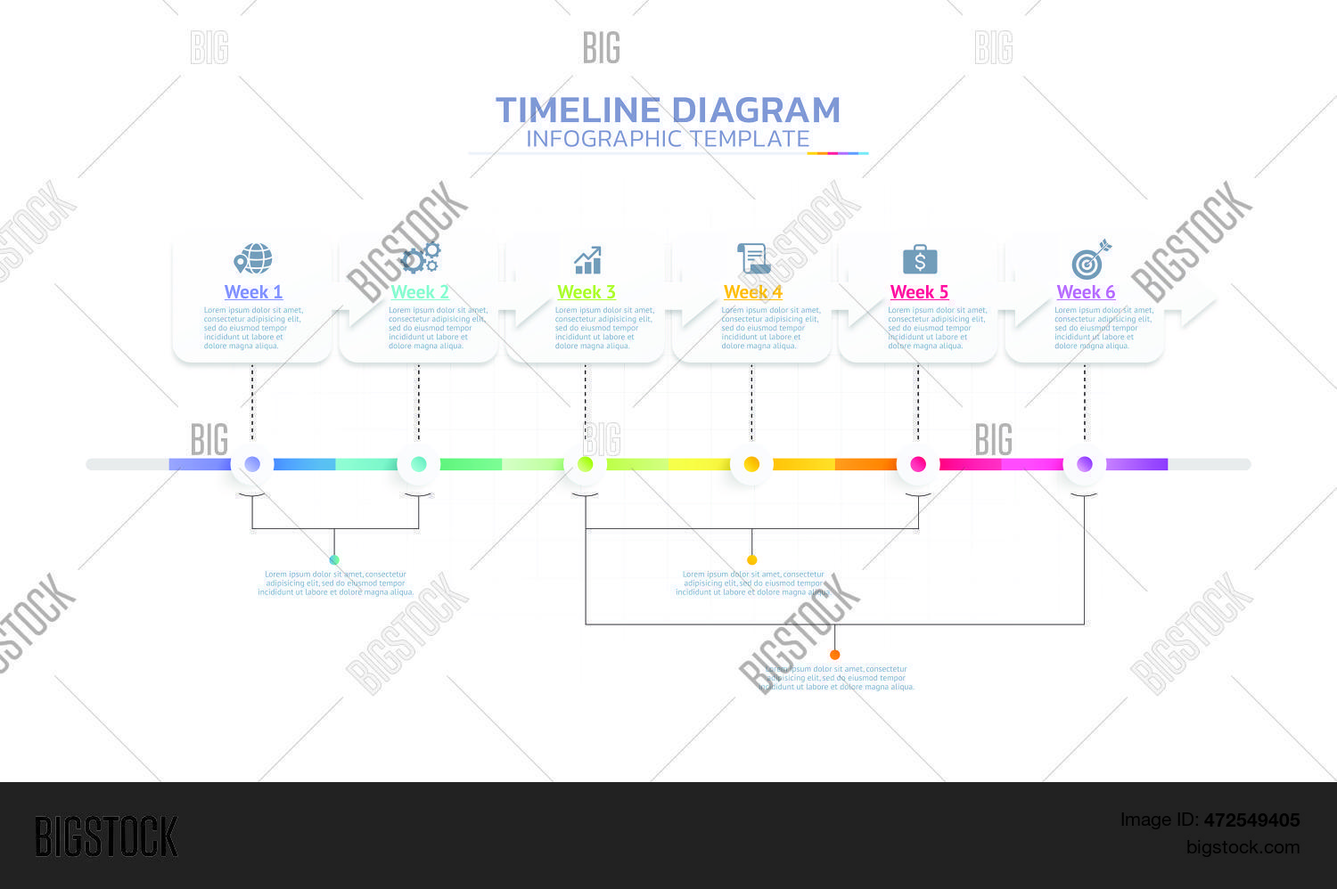 Timeline Diagram Vector & Photo (Free Trial) | Bigstock