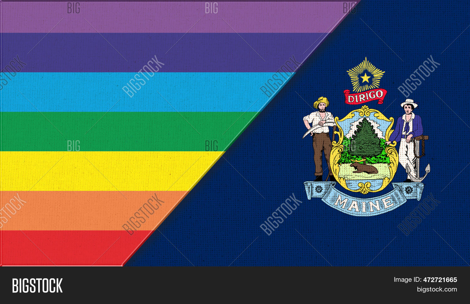 Flags Maine Lgbt. Image & Photo (Free Trial) | Bigstock
