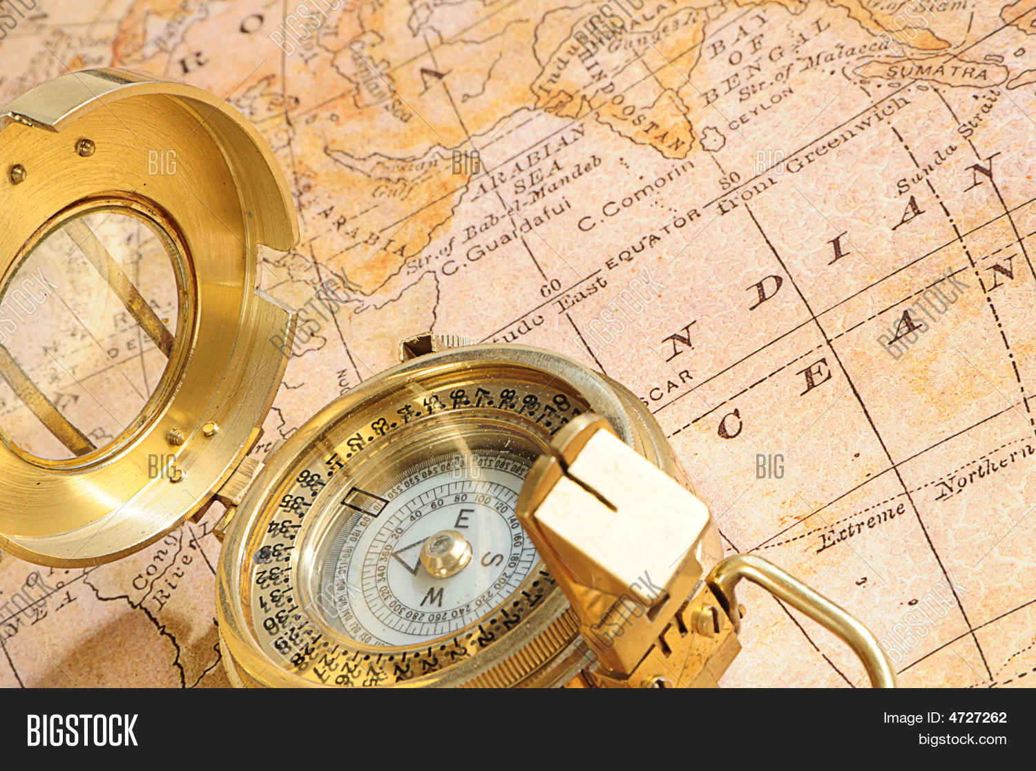 Old-fashioned Compass Image & Photo (Free Trial) | Bigstock