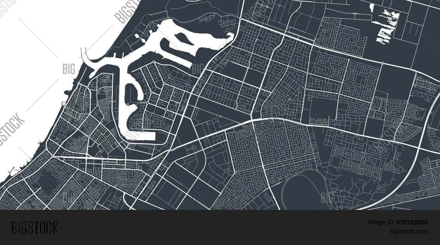 Ajman Vector Map. Vector & Photo (Free Trial) | Bigstock
