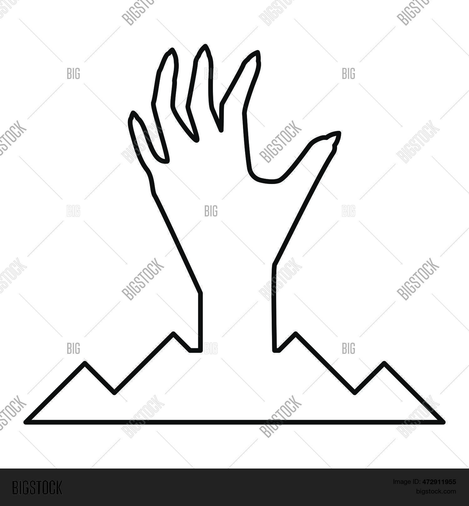 Scary Human Hand Vector & Photo (Free Trial) | Bigstock