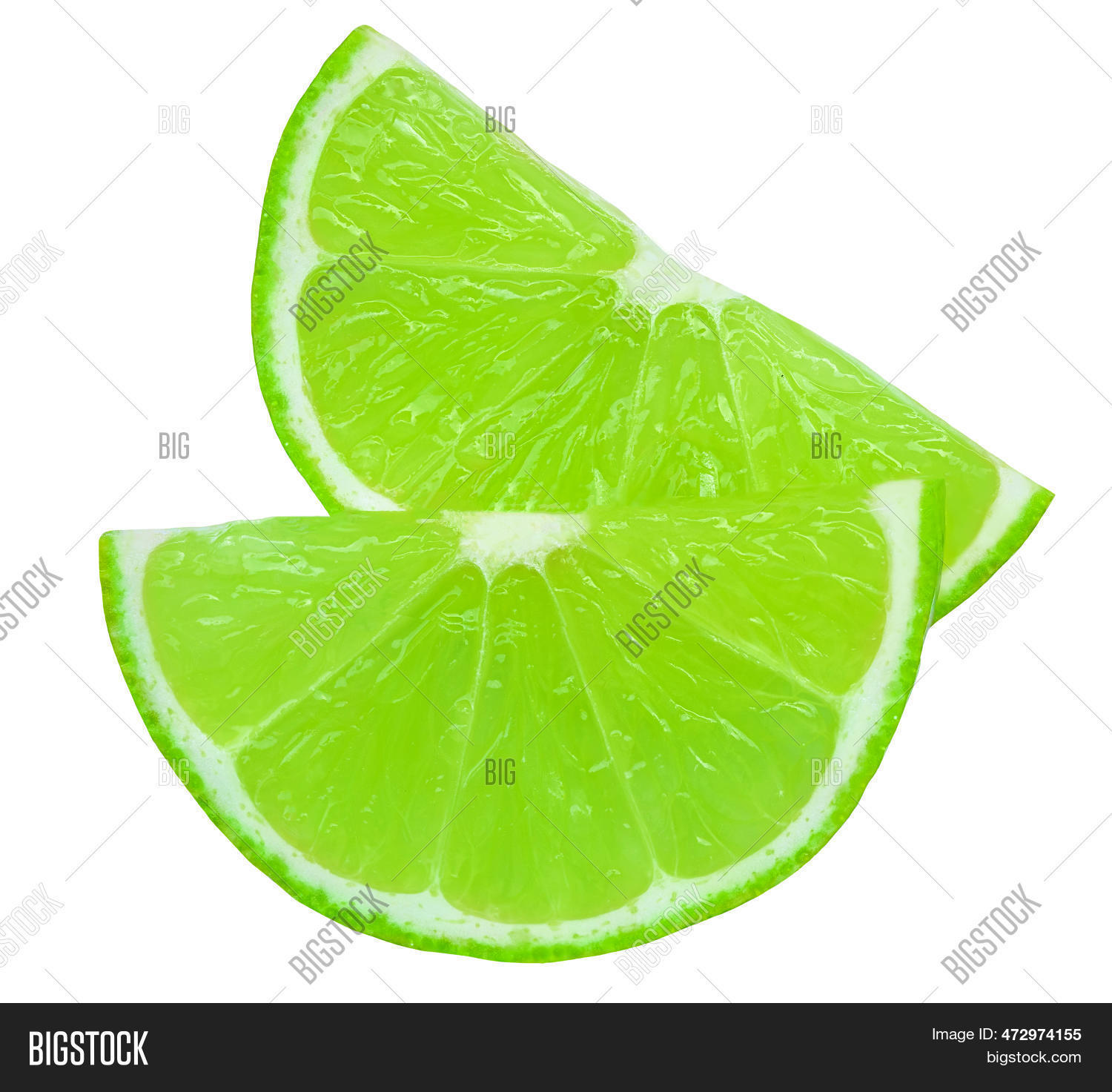 Lime Slice Isolated On Image & Photo (Free Trial) | Bigstock