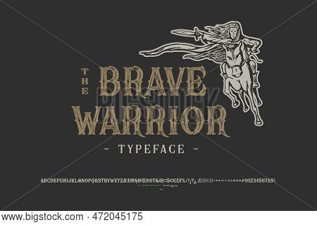 Vector Font Brave Vector & Photo (Free Trial) | Bigstock