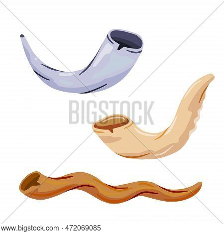 Jewish Horn Shofar. Vector & Photo (Free Trial) | Bigstock