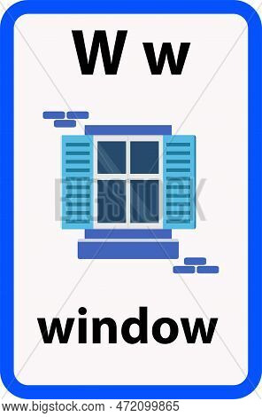 Alphabet Flashcard Vector & Photo (Free Trial) | Bigstock