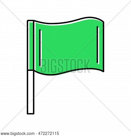 Pole Flag Start Color Vector & Photo (Free Trial) | Bigstock