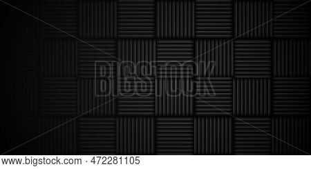 Black Acoustic Wall. Vector & Photo (Free Trial) | Bigstock