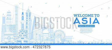 Outline Welcome Asia Vector & Photo (Free Trial) | Bigstock