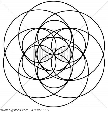 Flower Life Symbol. Vector & Photo (Free Trial) | Bigstock