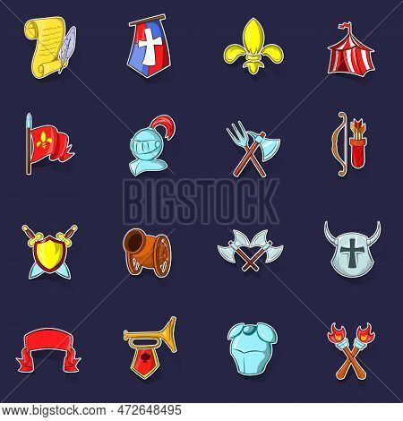 Middle Ages Icons Set Vector & Photo (Free Trial) | Bigstock