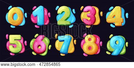 Cartoon Numbers Font Vector & Photo (Free Trial) | Bigstock