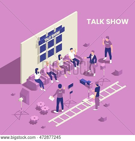 Tv Show Isometric Vector & Photo (Free Trial) | Bigstock