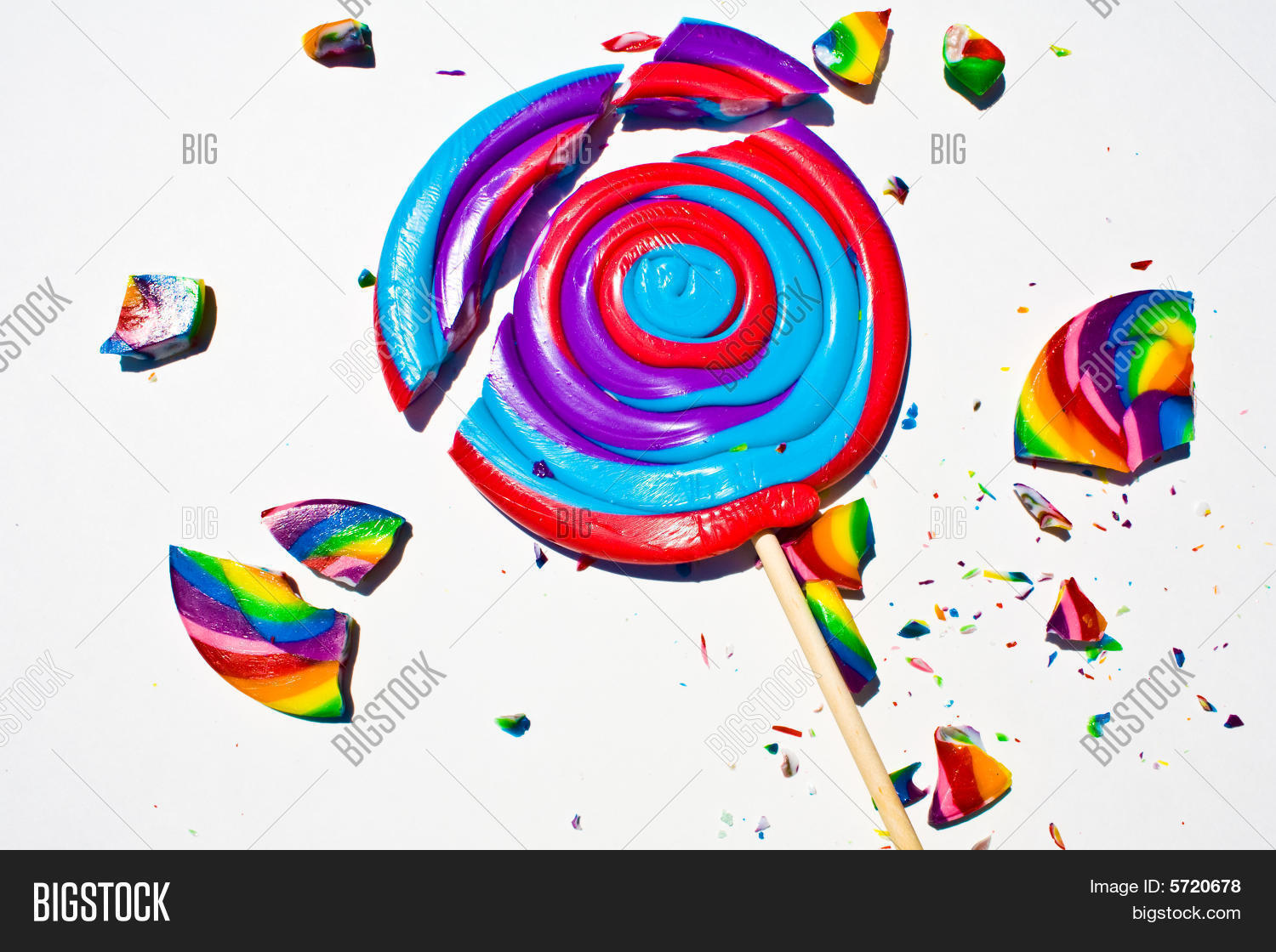 Broken Lollipop Pieces Image & Photo (Free Trial) | Bigstock
