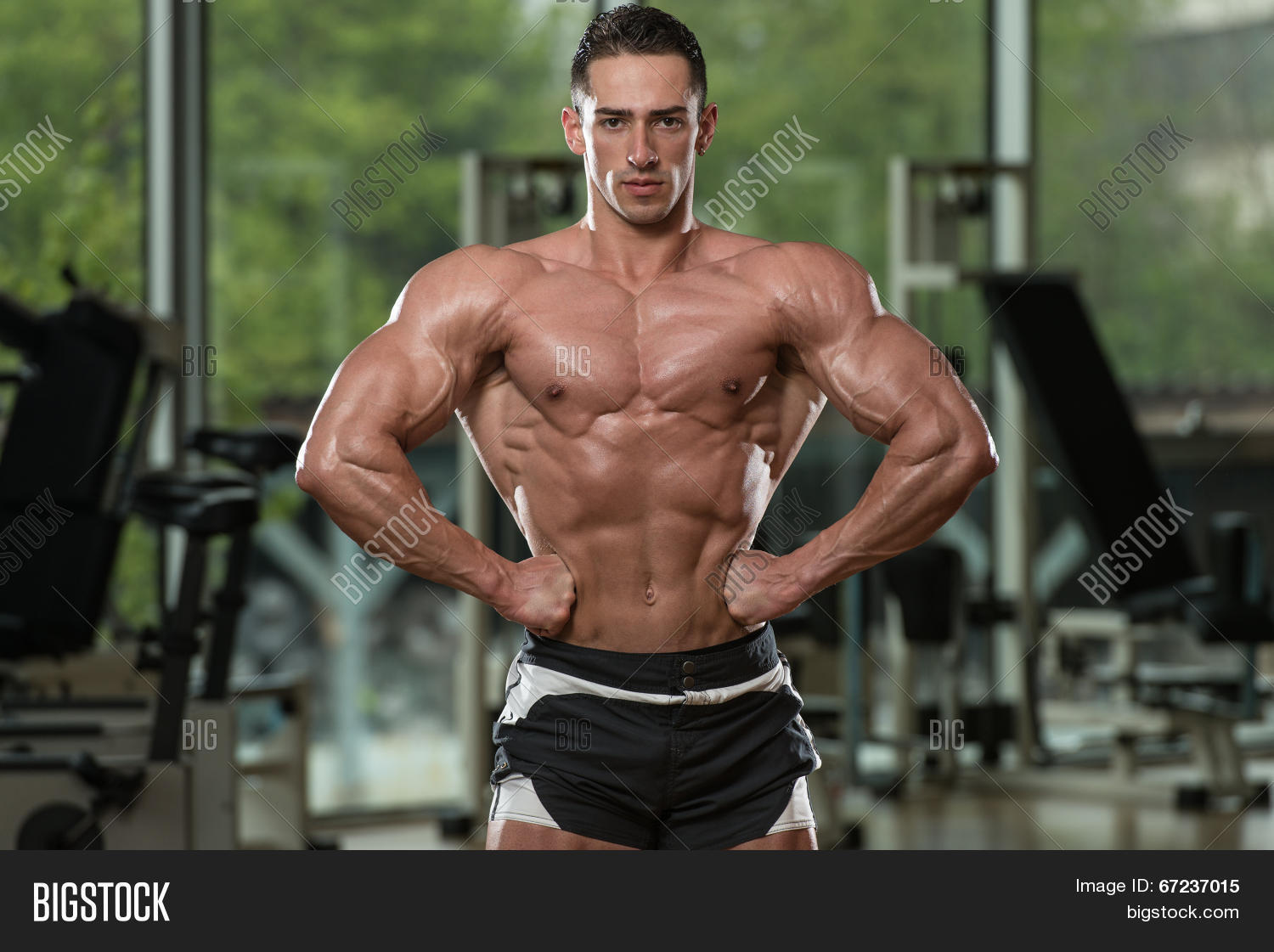 Muscular Men Flexing Image & Photo (Free Trial) | Bigstock