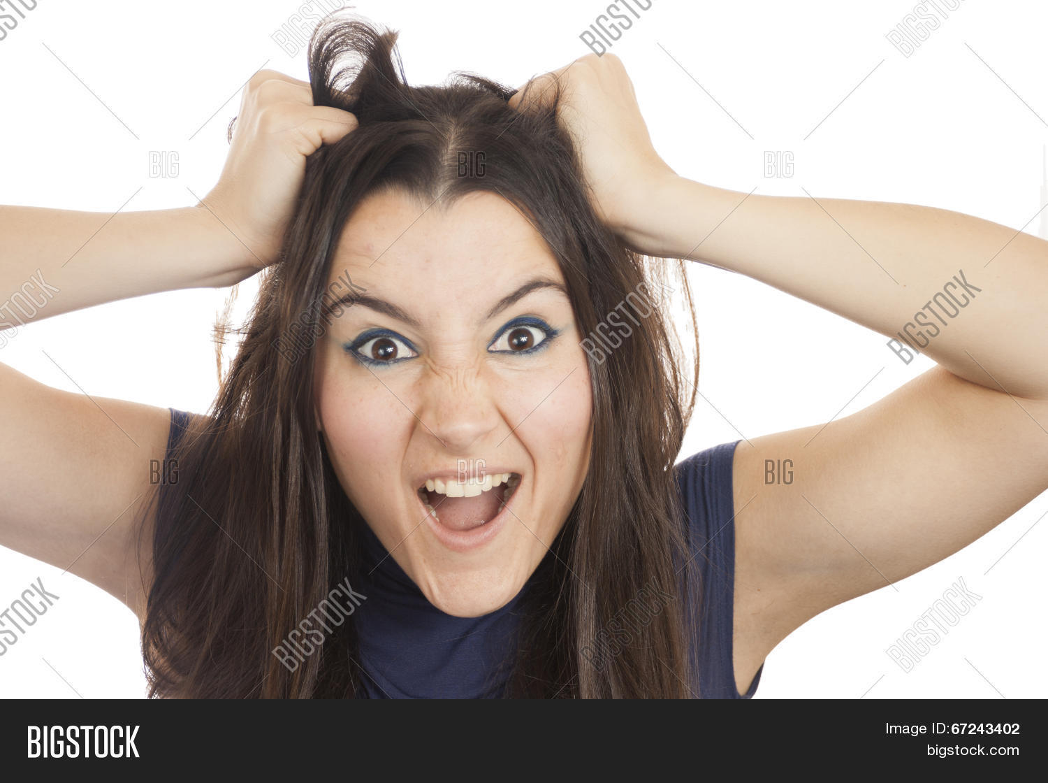 Young Woman Tearing Image & Photo (Free Trial) | Bigstock