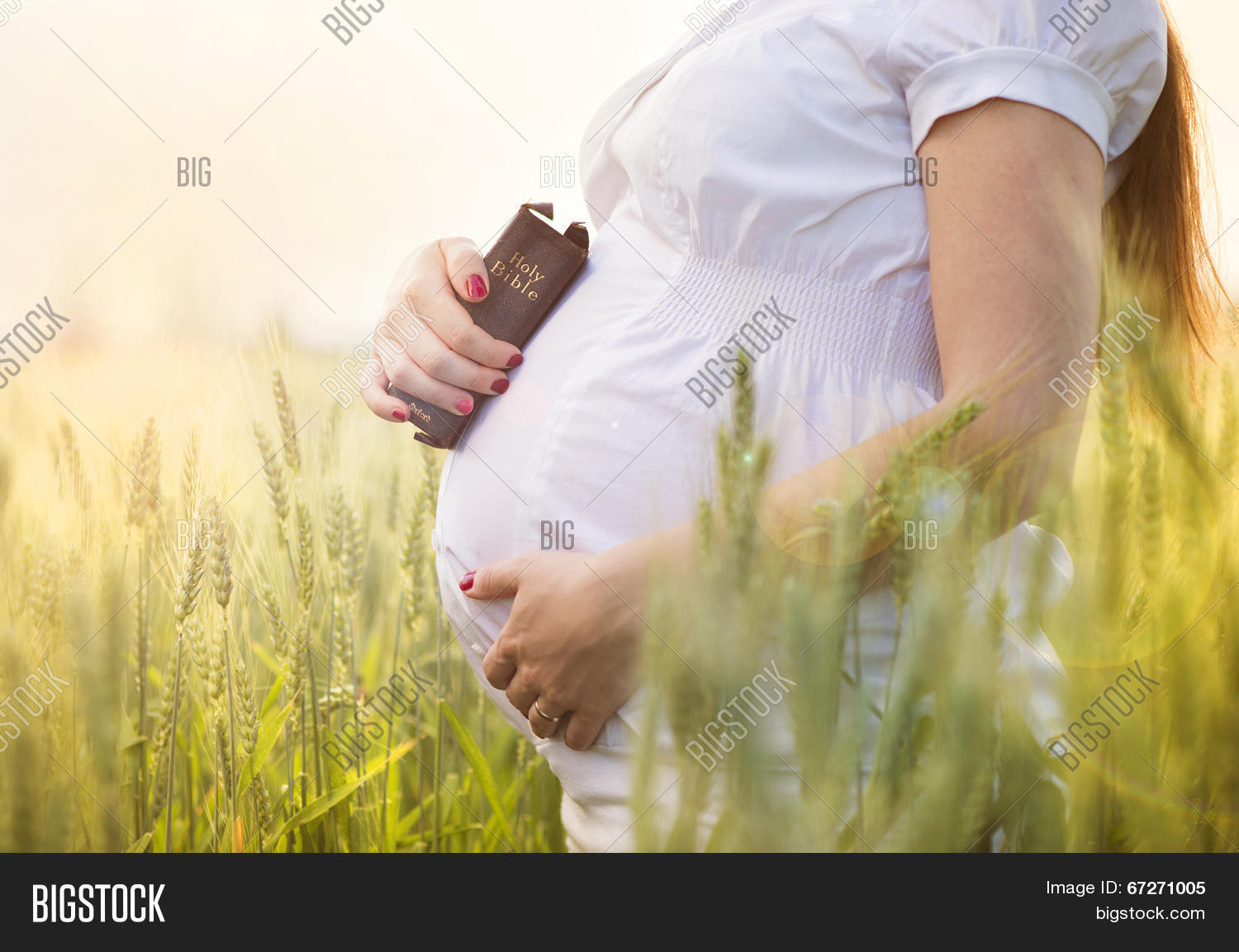 Pregnant Woman Praying Image & Photo (Free Trial) | Bigstock