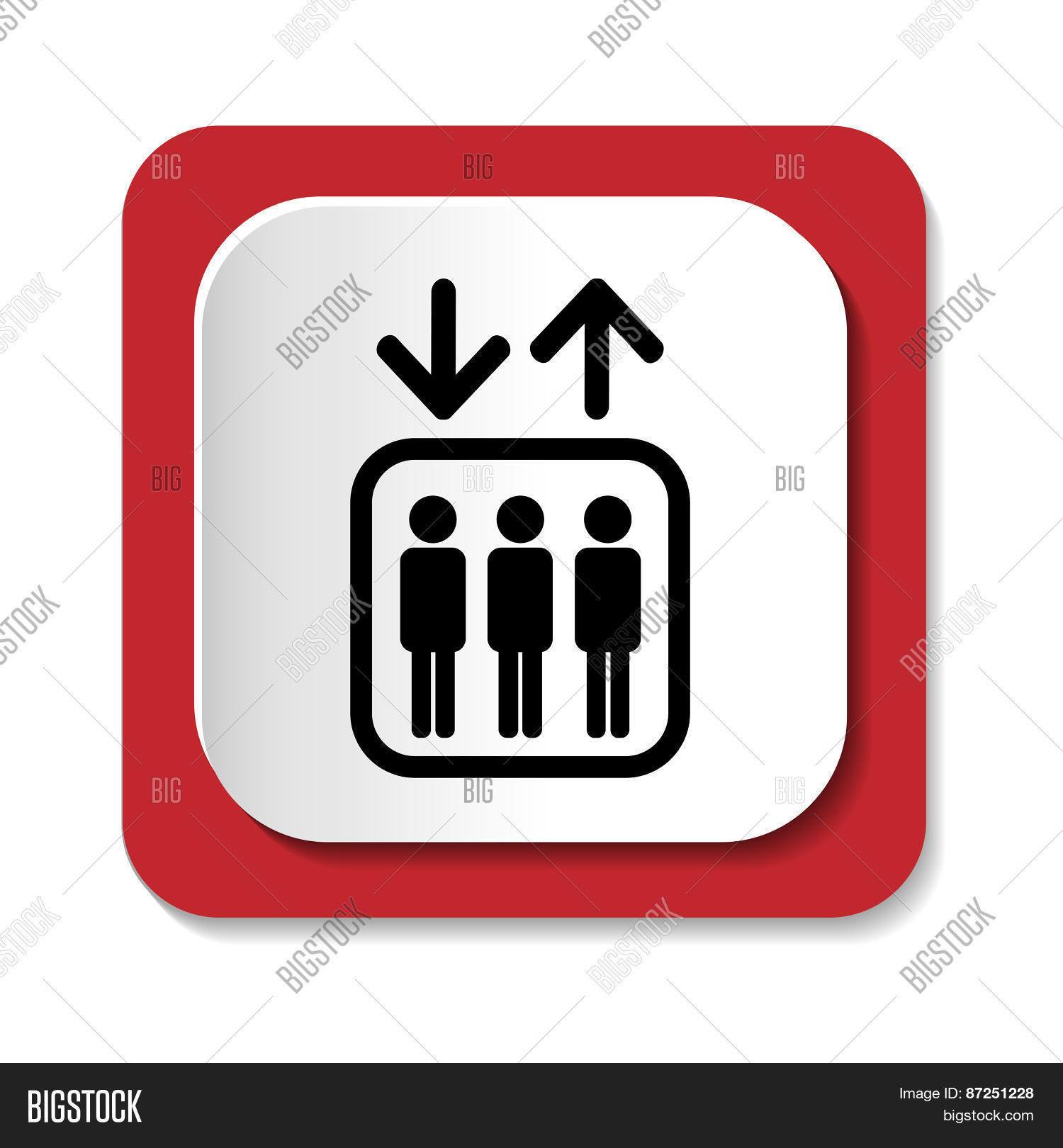 Elevators Sign Vector Vector & Photo (Free Trial) | Bigstock