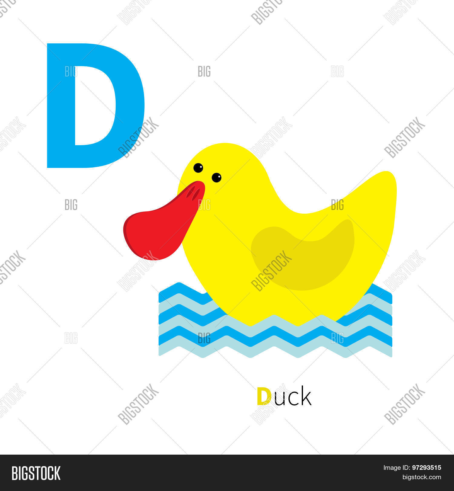 Letter D Duck Zoo Vector & Photo (Free Trial) | Bigstock