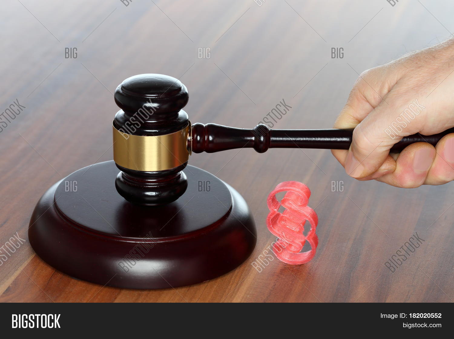 Gavel Hand Red Image & Photo (Free Trial) | Bigstock