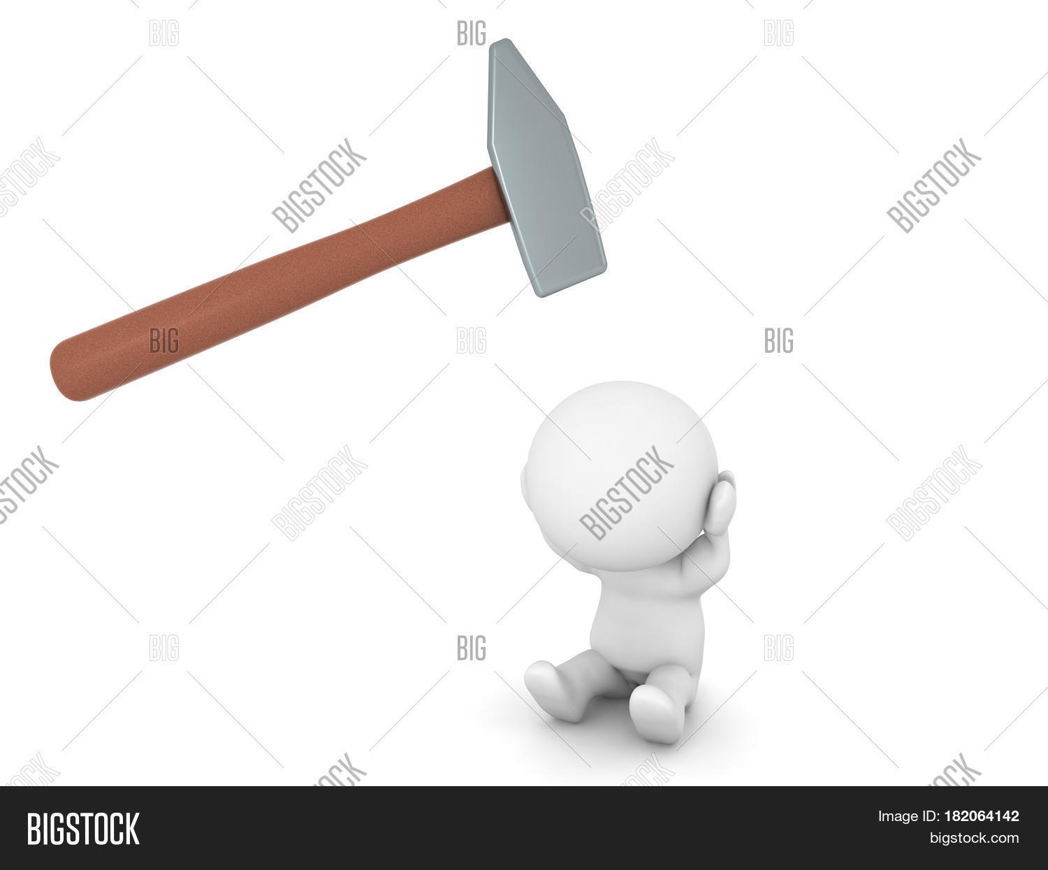 3D Character Being Hit Image & Photo (Free Trial) | Bigstock