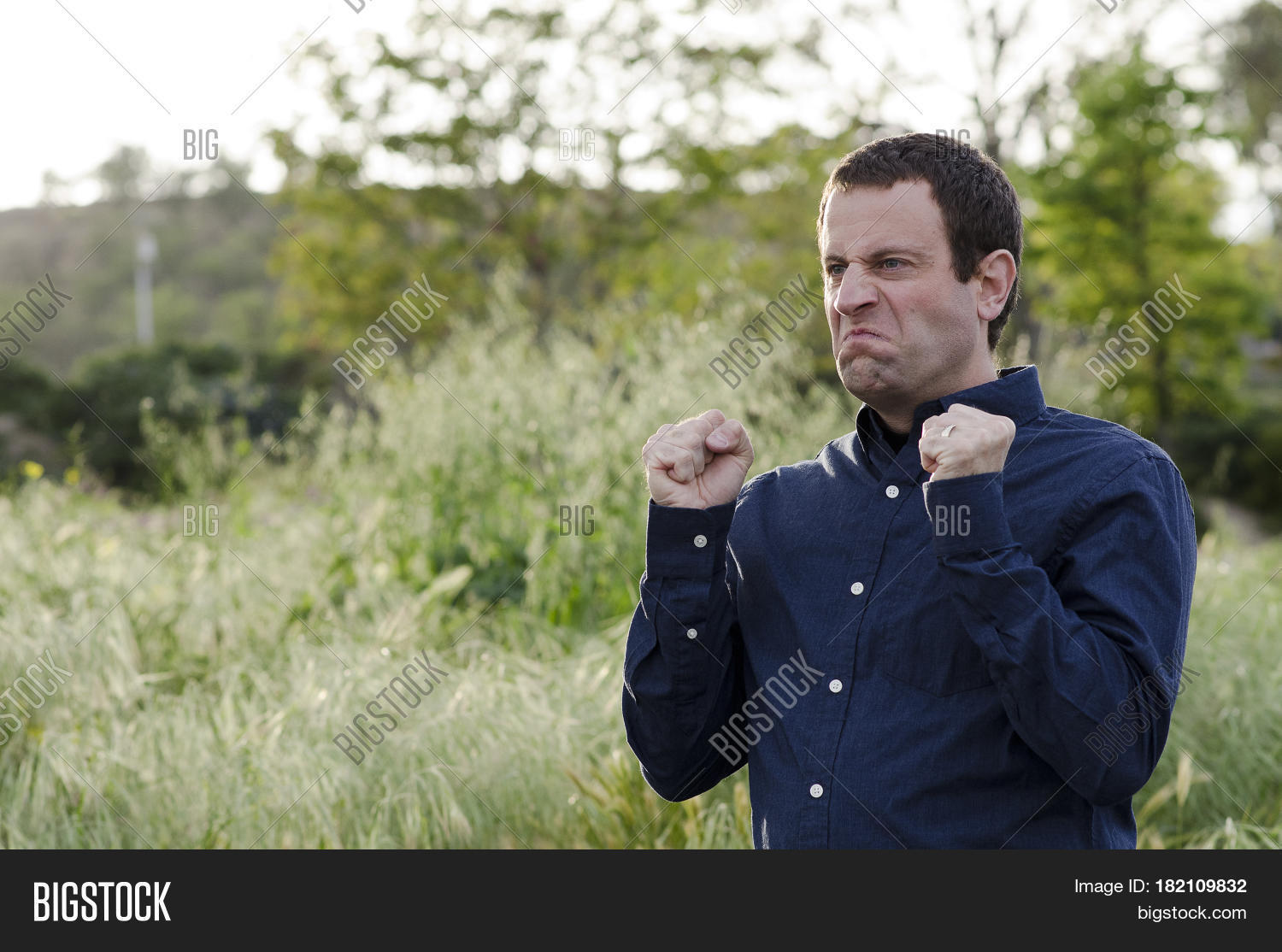 Angry Man Outdoors Image & Photo (Free Trial) | Bigstock