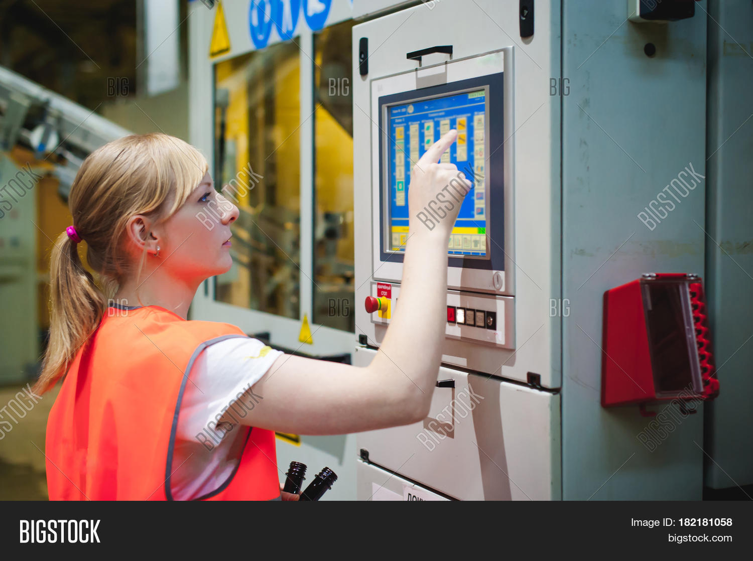 Female Worker On Beer Image & Photo (Free Trial) | Bigstock