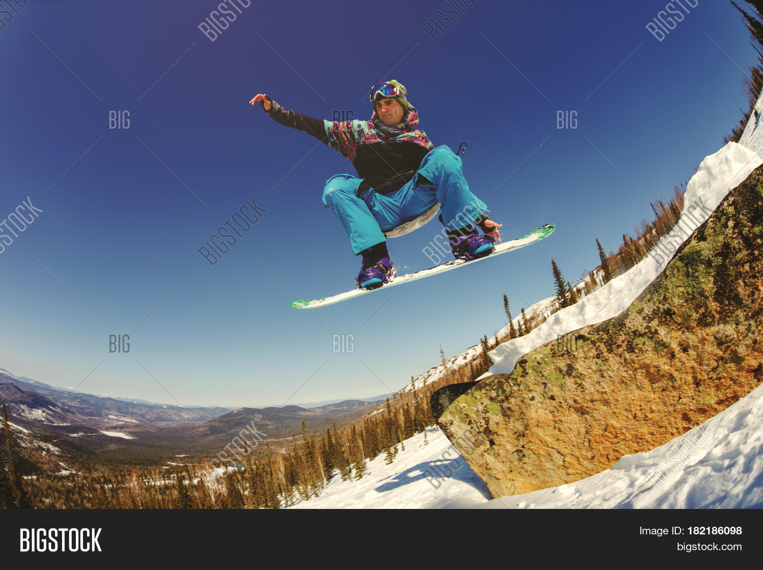 Snowboarder Jumping Image & Photo (Free Trial) | Bigstock
