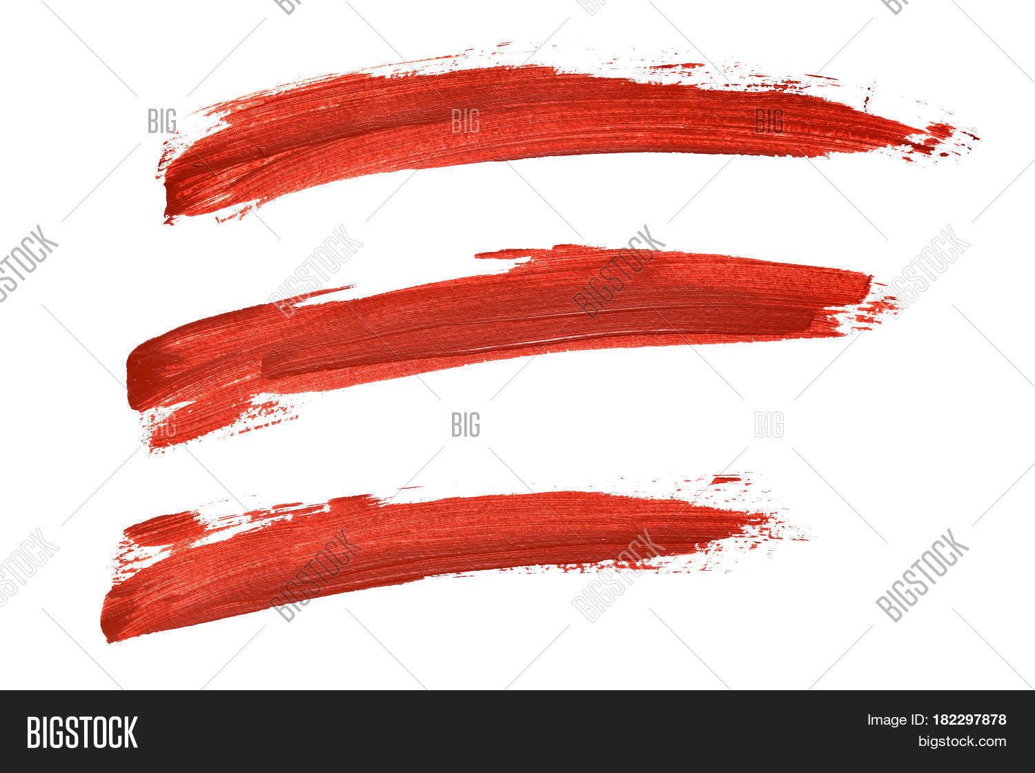 Set Red Paint Lines Image & Photo (Free Trial) | Bigstock
