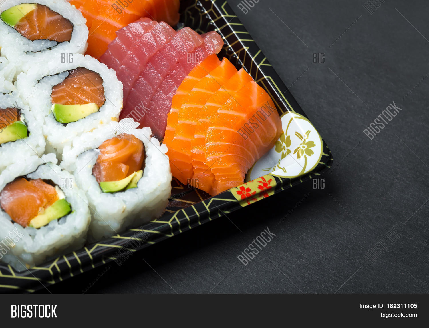 Sushi Sashimi Rolls On Image & Photo (Free Trial) | Bigstock