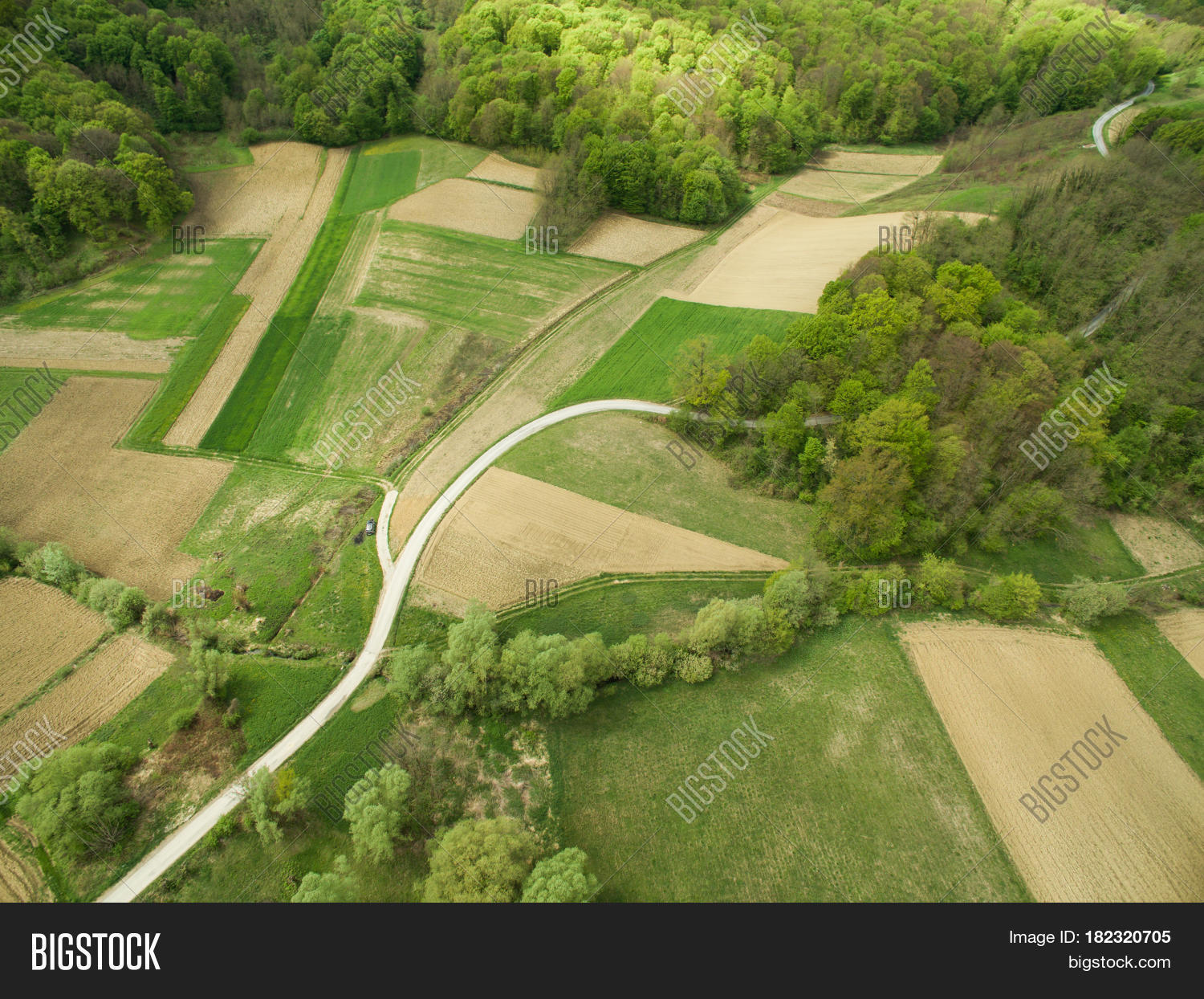 Aerial View Rural Image & Photo (Free Trial) | Bigstock