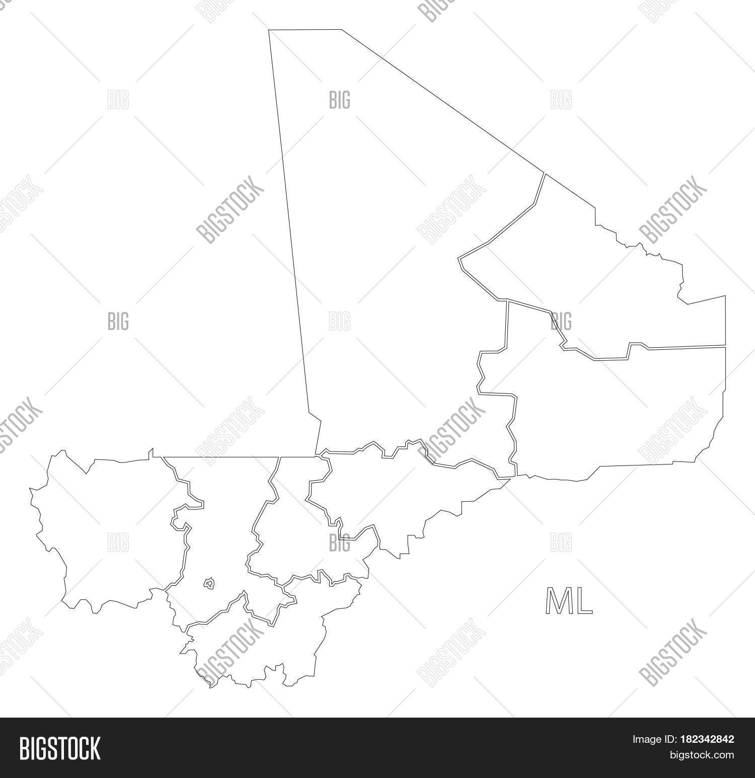 Mali Outline Image & Photo (Free Trial) | Bigstock