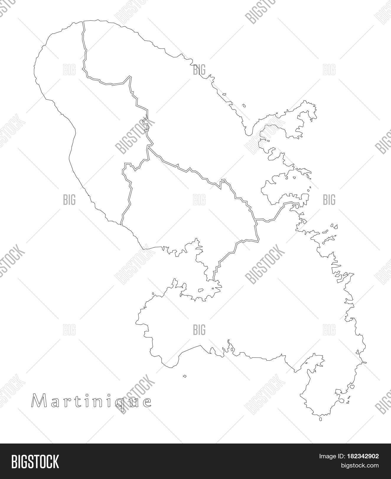 Martinique Outline Image & Photo (Free Trial) | Bigstock