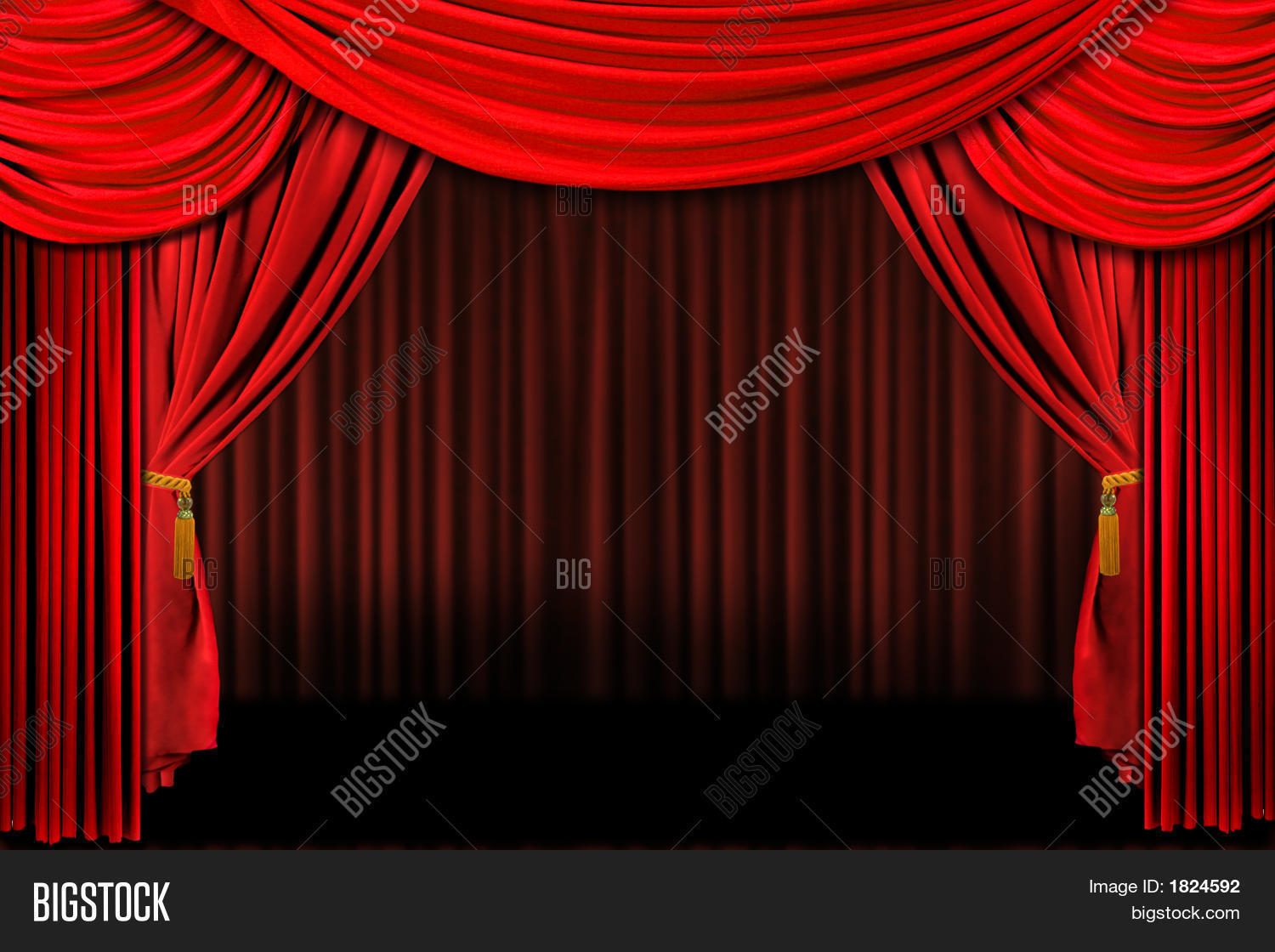 Red On Stage Theater Image & Photo (Free Trial) | Bigstock