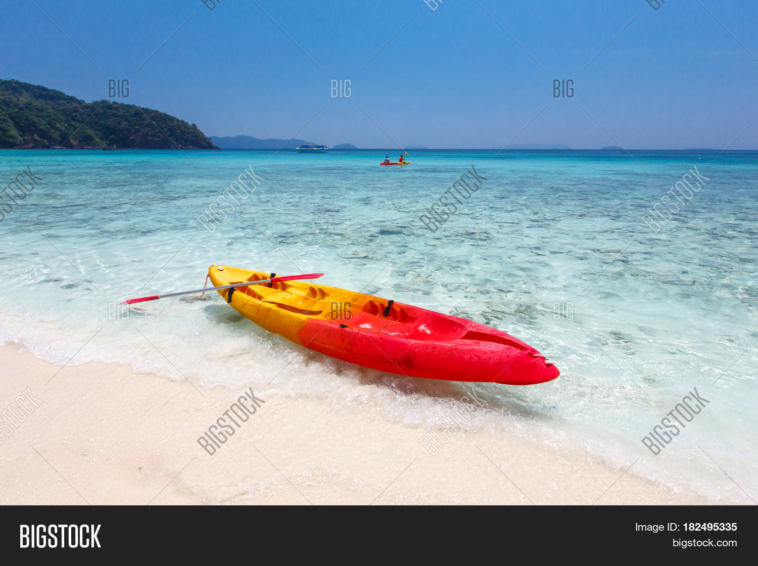 Colorful Kayaks On Image & Photo (Free Trial) | Bigstock