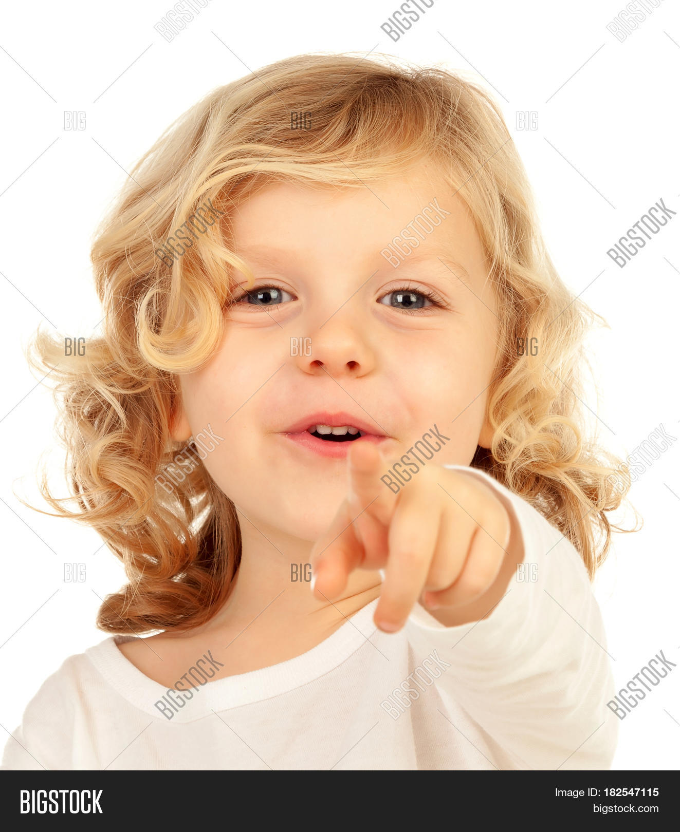 Cute Kid Pointing His Image & Photo (Free Trial) | Bigstock